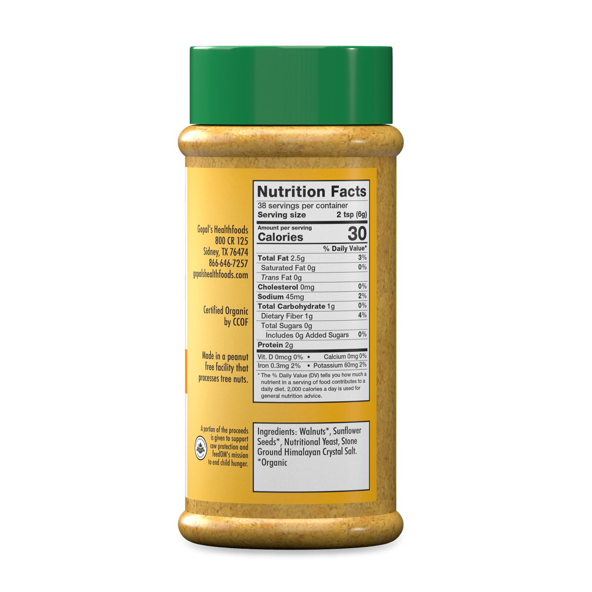 Original Rawmesan® 8oz – Gopal's Healthfoods