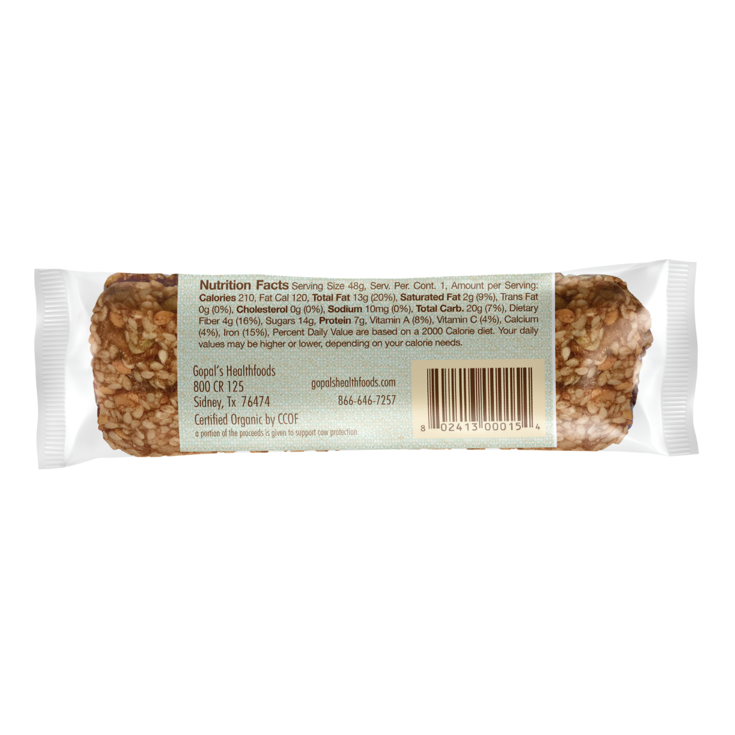 Sesame Mango Rawma Bars® 1.7oz – Gopal's Healthfoods