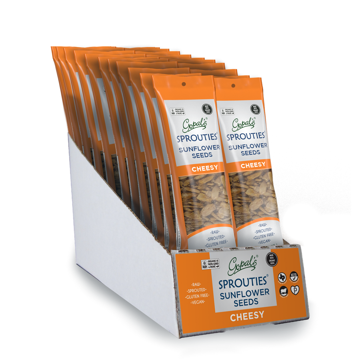 Cheesy Sunflower Seed Sprouties® 2oz – Gopal's Healthfoods