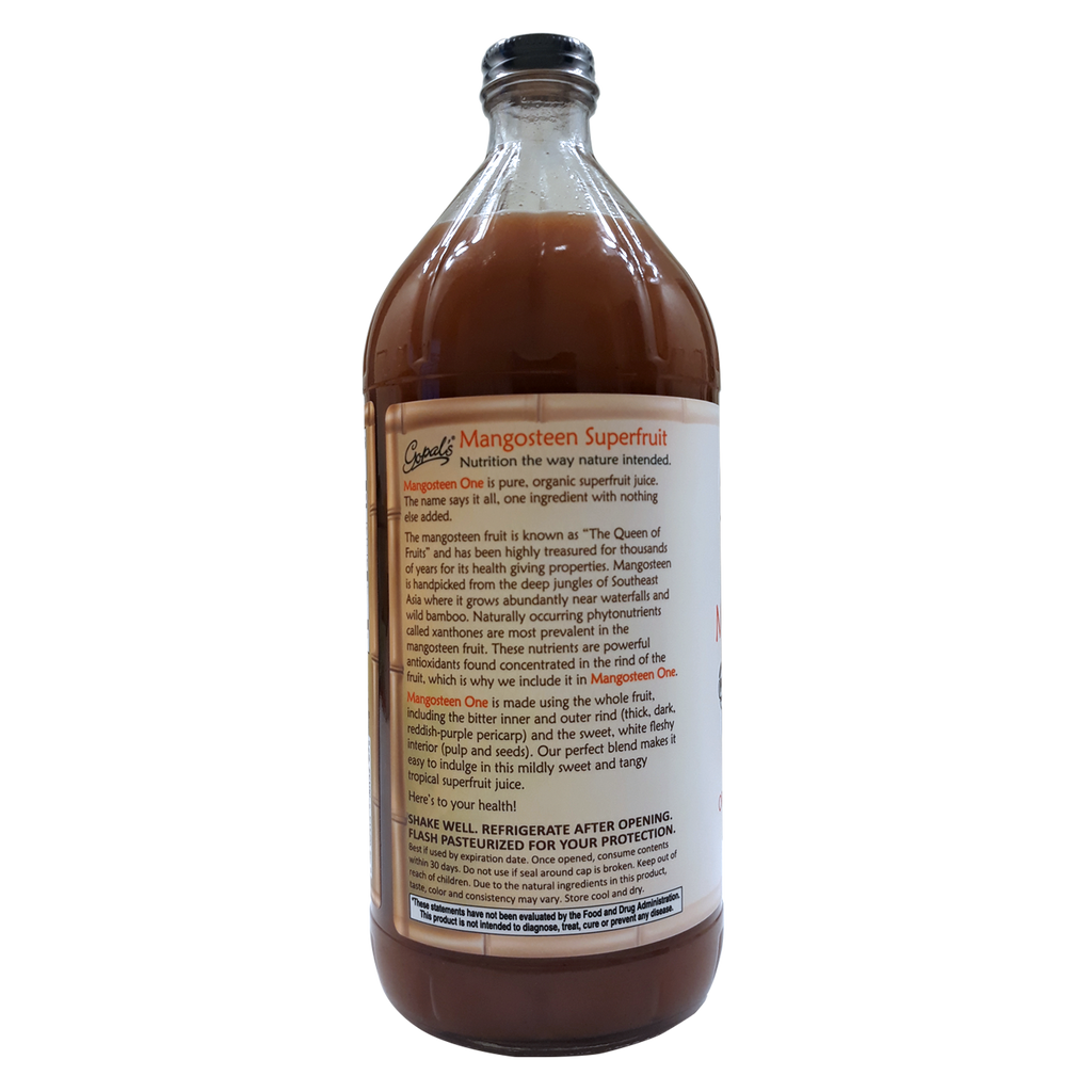 Mangosteen One Organic Superfruit Juice 32oz – Gopal's Healthfoods