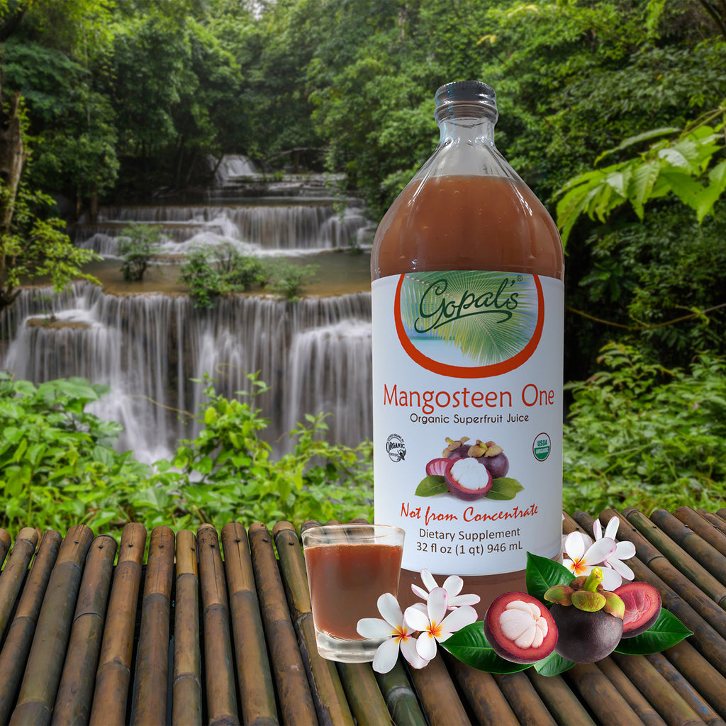 Mangosteen One Organic Superfruit Juice 32oz – Gopal's Healthfoods